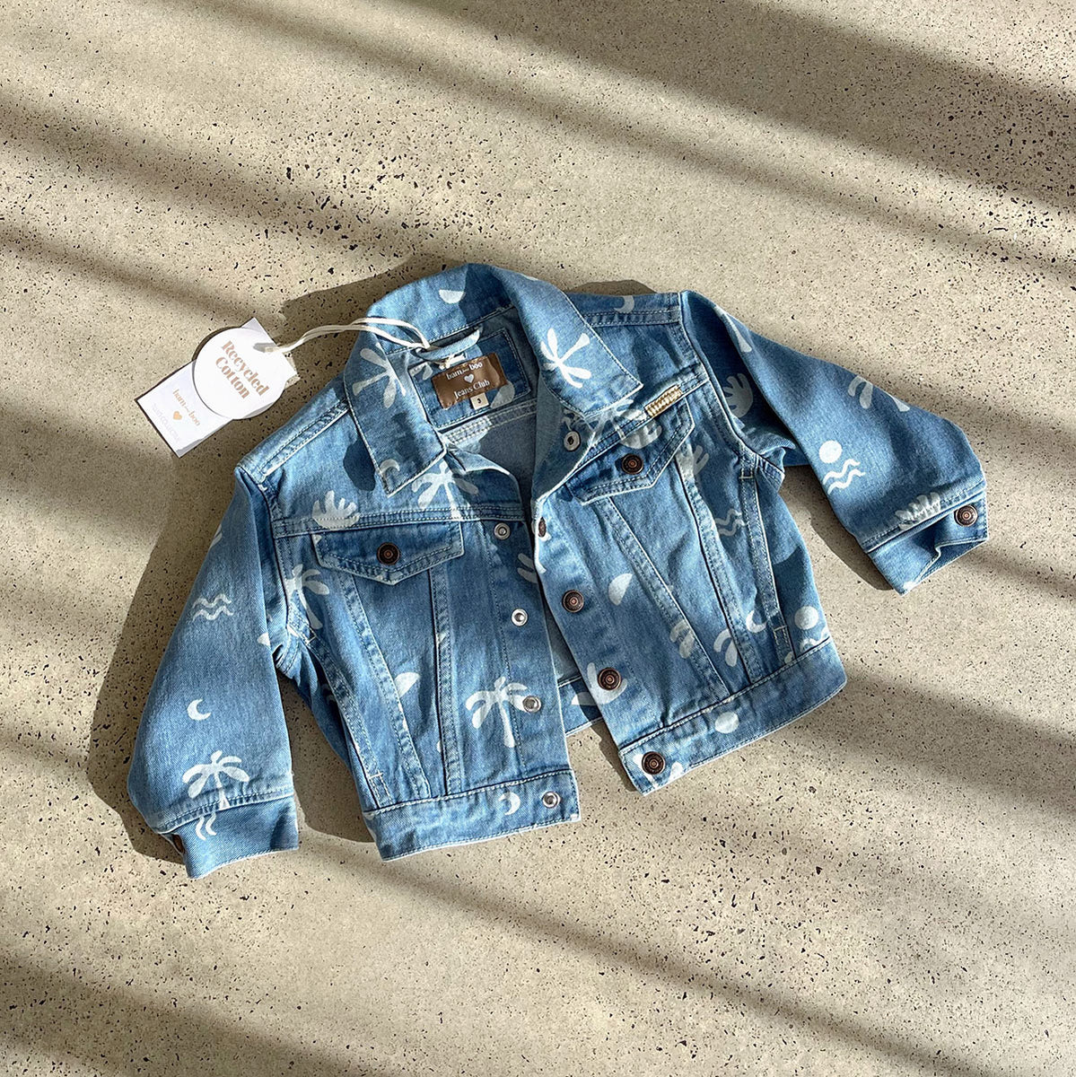 Trucker Jacket - Cali Print Denim – Suede Daze